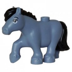 LEGO® paard - pony ZAND BLAUW - Brick Planet